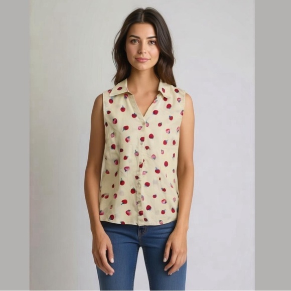 Basic Editions | Tops | Basic Editions Vintage Strawberry Print Tank ...